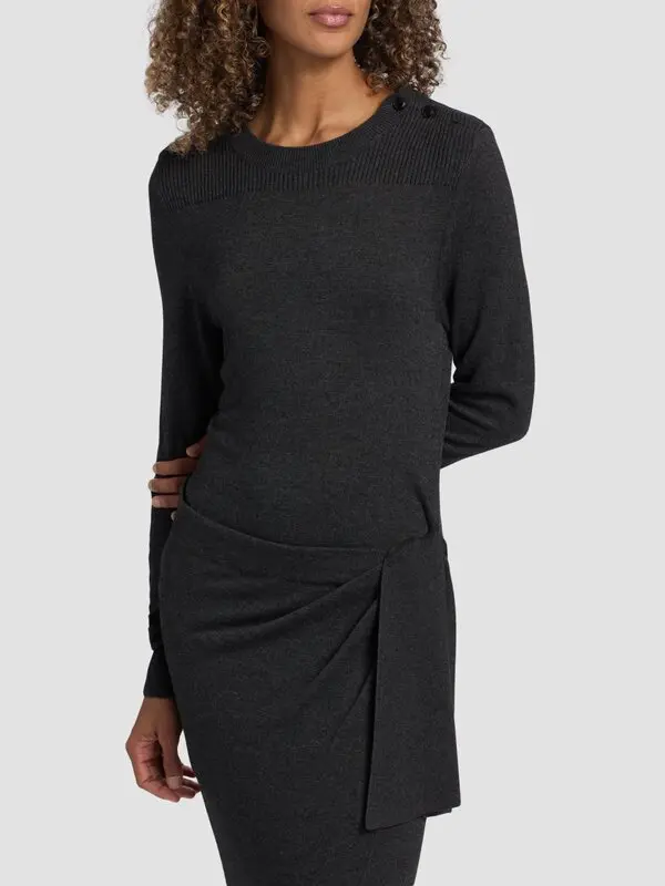 Isabel Marant Étoile Jozira Draped Sweaterdress