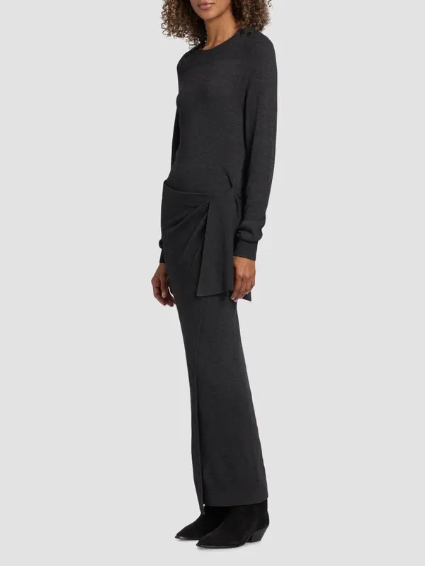 Isabel Marant Étoile Jozira Draped Sweaterdress