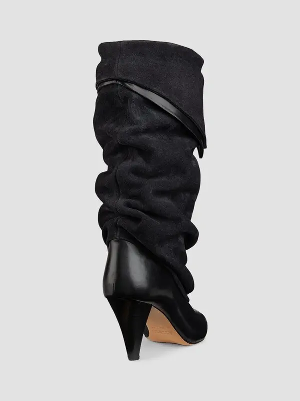 Isabel Marant Étoile Lezra 75mm Slouchy Leather Boots