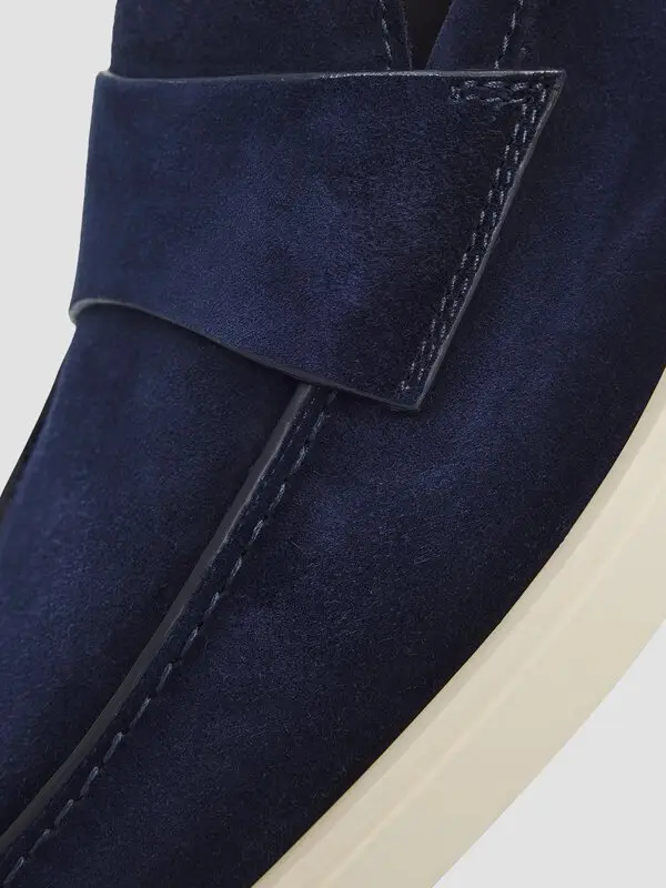 Santoni Revolve Suede Loafers - Blue