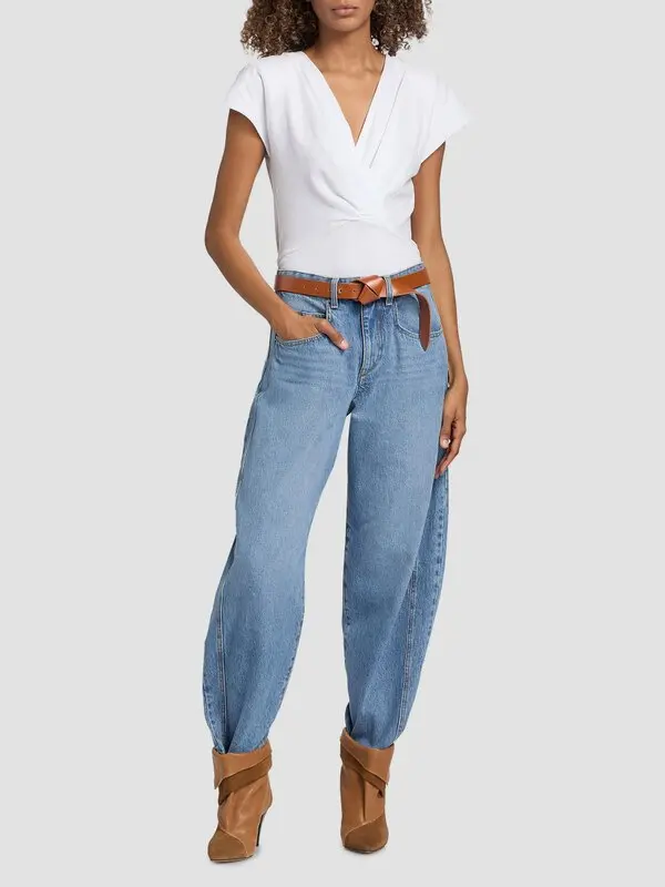 Isabel Marant Étoile Lassio Leather Belt - Natural
