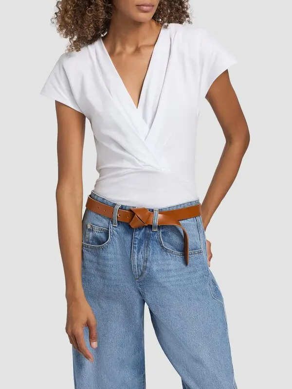 Isabel Marant Étoile Lassio Leather Belt - Natural