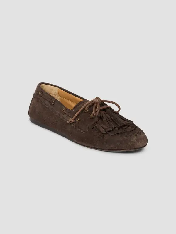 Isabel Marant Étoile Fersi Tassel-trim Suede Loafers
