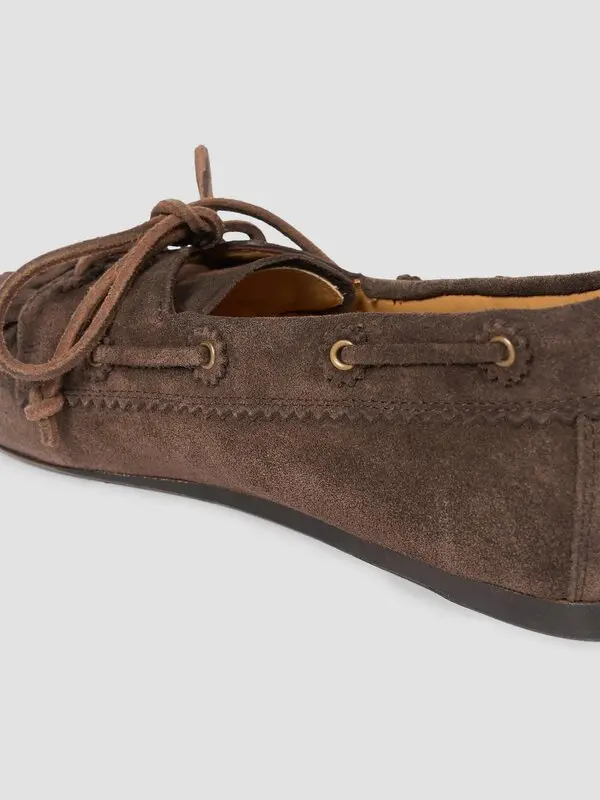 Isabel Marant Étoile Fersi Tassel-trim Suede Loafers