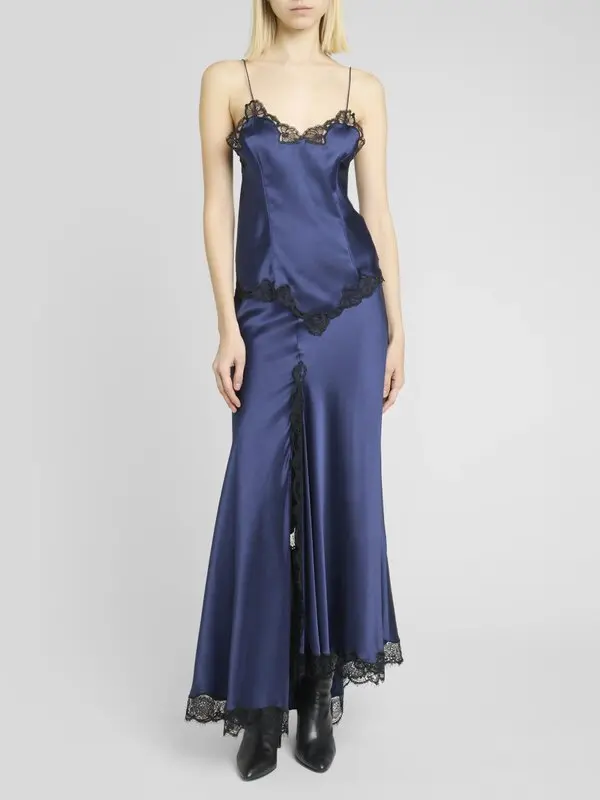 Isabel Marant Étoile Amael Stretch-silk Top - Midnight