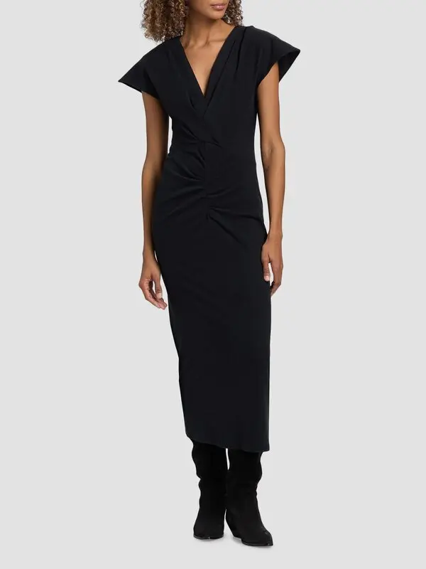 Isabel Marant Étoile Nadra Draped Cotton Maxi Dress