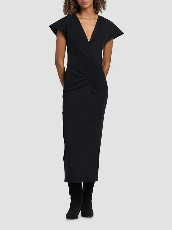 Isabel Marant Étoile Nadra Draped Cotton Maxi Dress