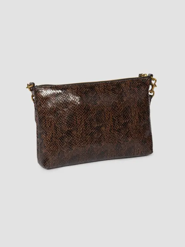 Isabel Marant Étoile Nessah Python-embossed Leather Shoulder Bag