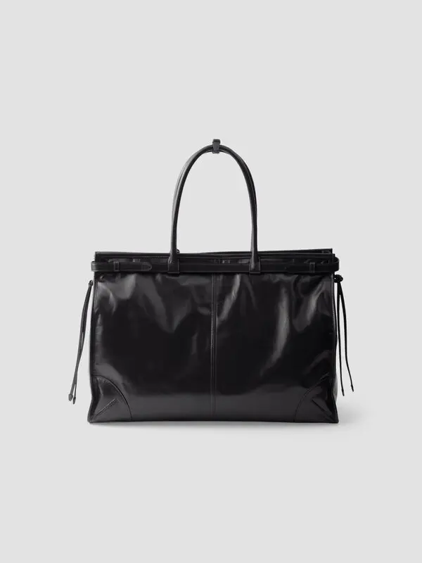 Prada Bonnie Leather Tote Bag