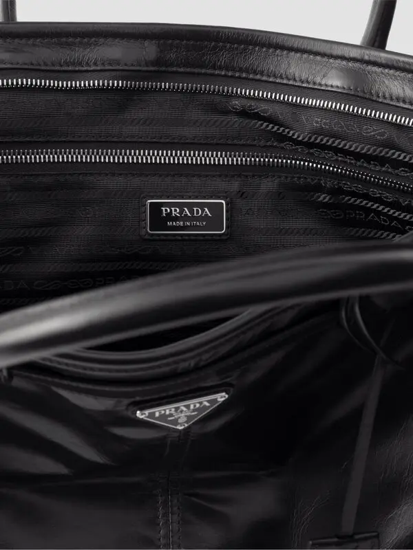 Prada Bonnie Leather Tote Bag