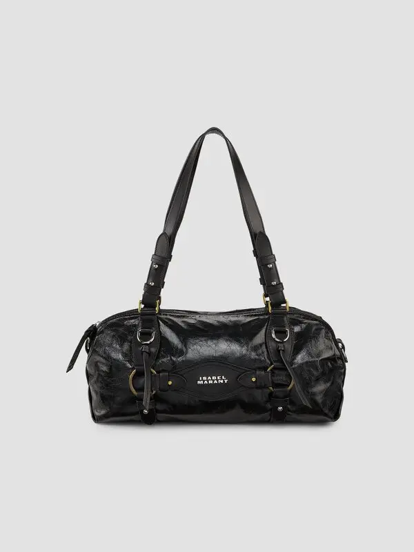 Isabel Marant Étoile Tilpa Mini Leather Bowling Bag - Black