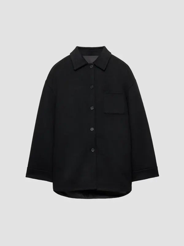 Prada Reversible Double Cashwool And Nylon Caban Jacket