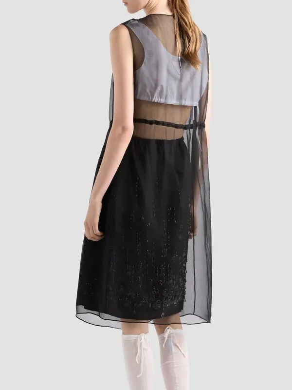 Prada Embroidered Silk Cigaline Dress