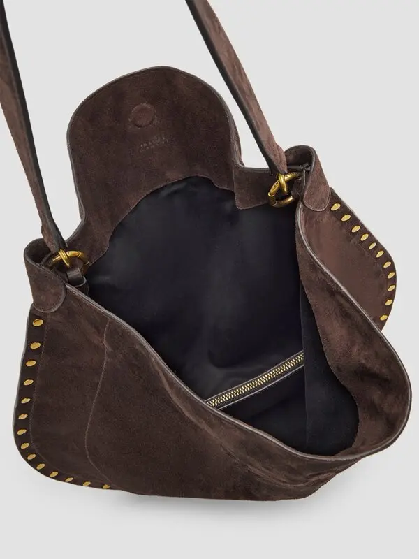 Isabel Marant Étoile Oskan Hobo Soft Suede Shoulder Bag