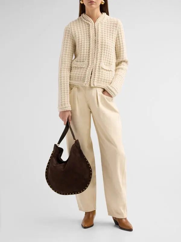 Isabel Marant Étoile Oskan Hobo Soft Suede Shoulder Bag
