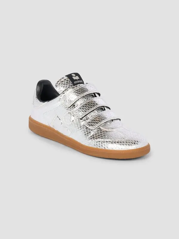 Isabel Marant Étoile Beth Snake-embossed Leather Low-top Sneakers