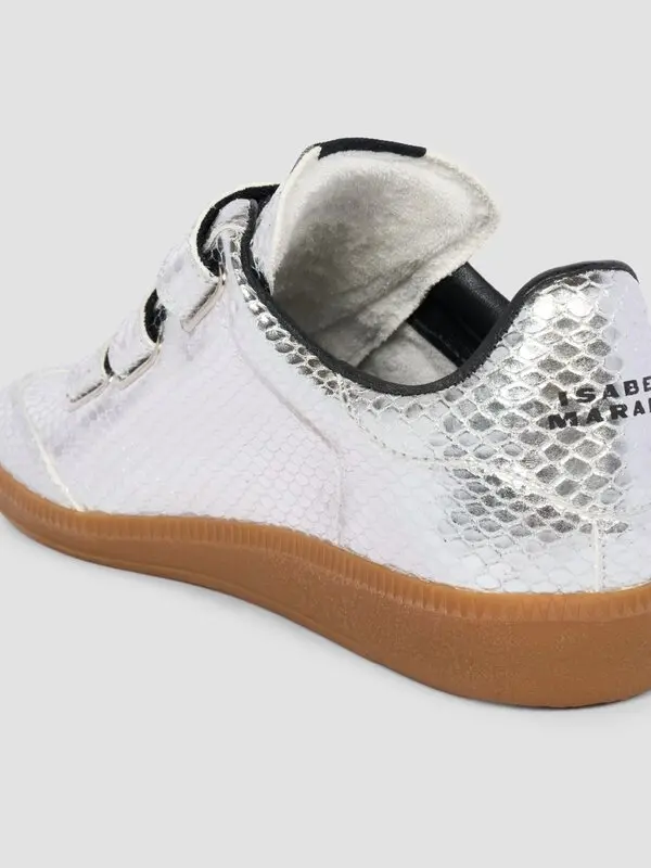 Isabel Marant Étoile Beth Snake-embossed Leather Low-top Sneakers