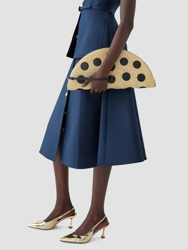 Carolina Herrera Cabana Button-front Stretch-cotton Midi-skirt
