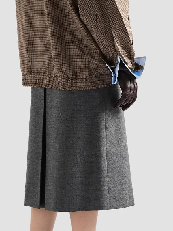 Prada Rush Stitch Midi Skirt