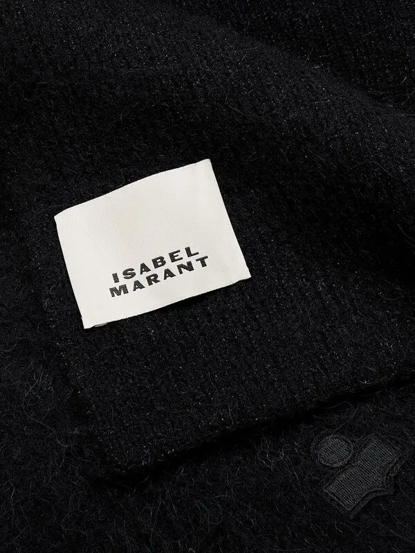 Isabel Marant Étoile Peliz Alpaca-blend Scarf - Black