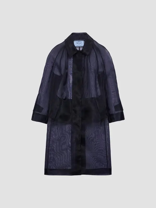 Prada Single-breasted Crinoline Coat