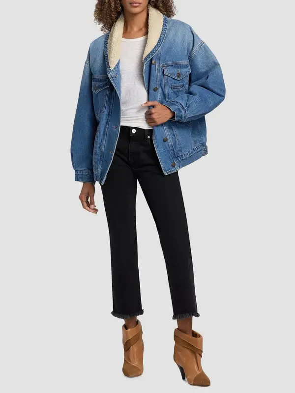 Isabel Marant Étoile Pimia Sherpa-collar Denim Jacket