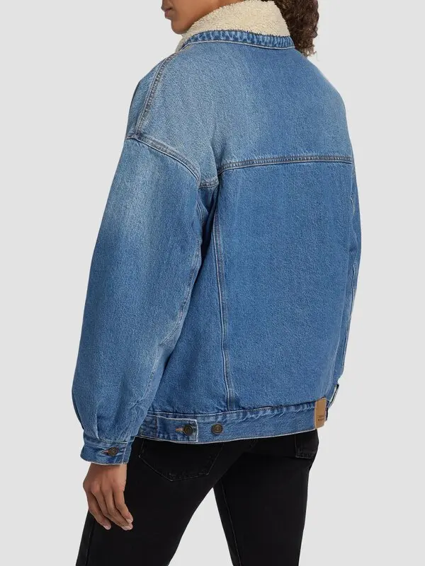 Isabel Marant Étoile Pimia Sherpa-collar Denim Jacket