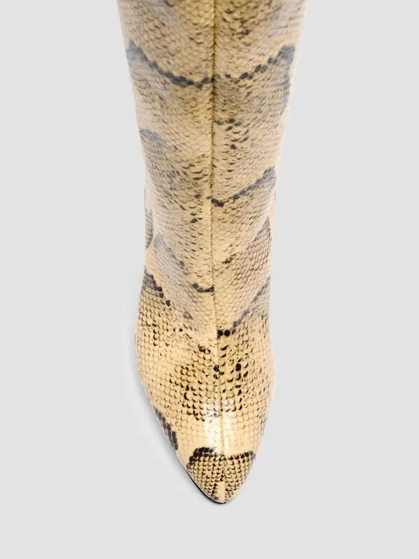 Isabel Marant Étoile Jany 90mm Snakeskin-embossed Leather Boots