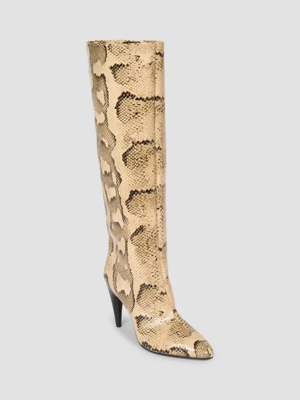 Isabel Marant Étoile Jany 90mm Snakeskin-embossed Leather Boots