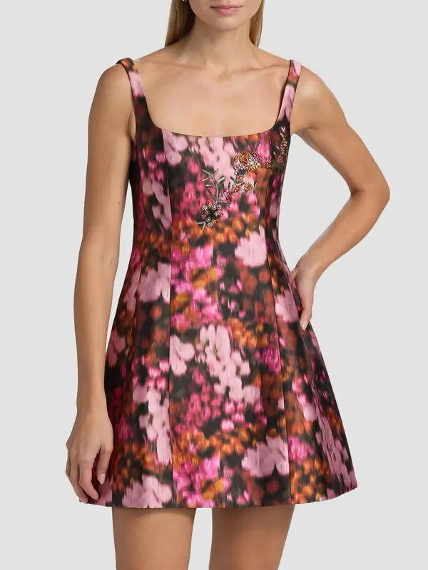 SACHIN BABI Caroline Embellished Floral Minidress