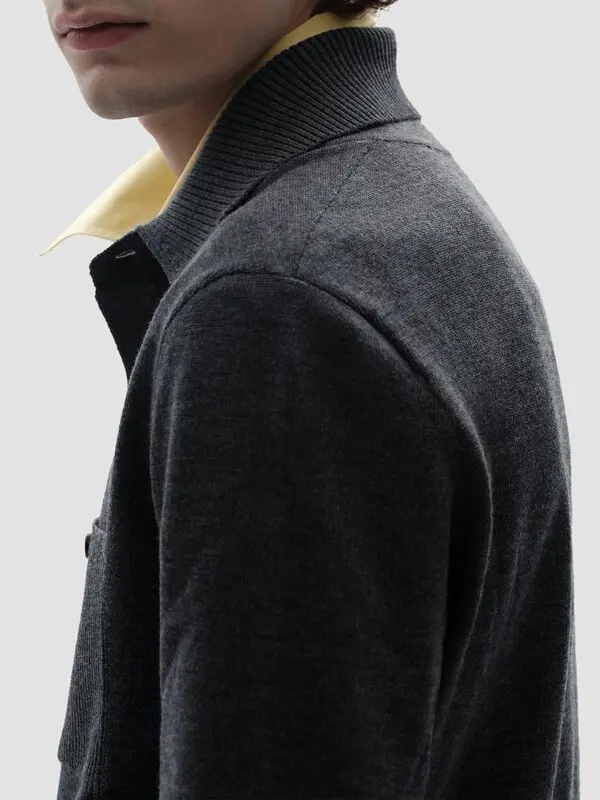 Bottega Veneta Knit Merino-wool Polo Sweater