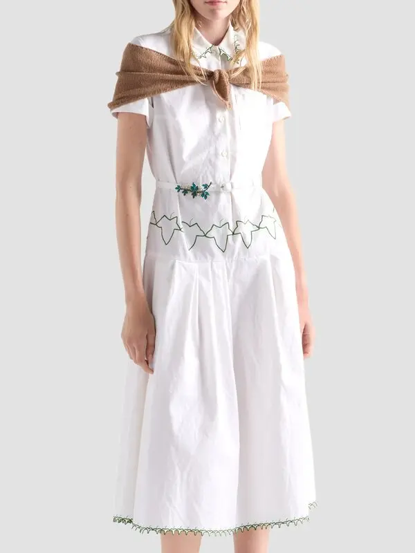 Prada Embroidered Old Reps Cloth Dress
