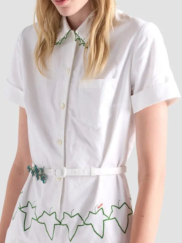 Prada Embroidered Old Reps Cloth Dress