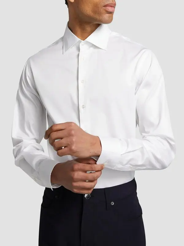 Giorgio Armani Cotton Long-sleeve Dress Shirt