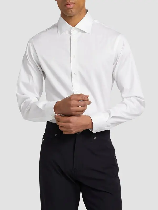 Giorgio Armani Cotton Long-sleeve Dress Shirt