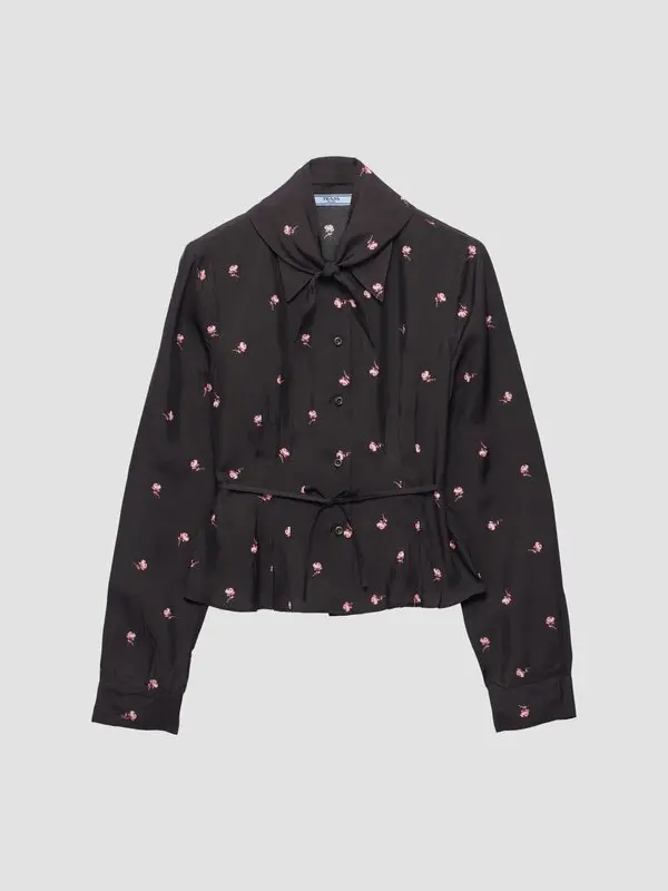 Prada Washed Silk Shirt