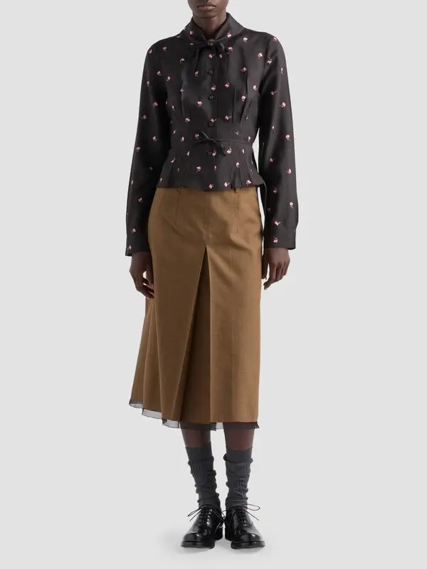 Prada Washed Silk Shirt