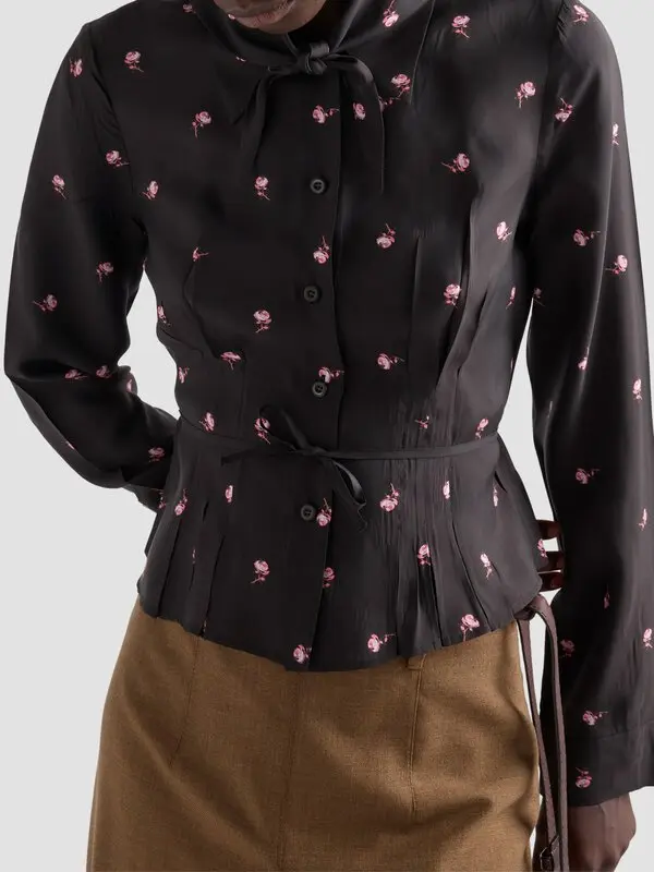 Prada Washed Silk Shirt