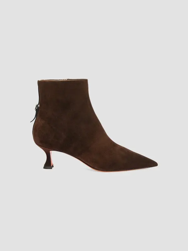 Santoni Giulie 55mm Suede Booties