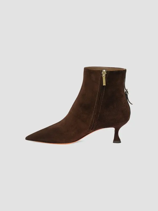 Santoni Giulie 55mm Suede Booties