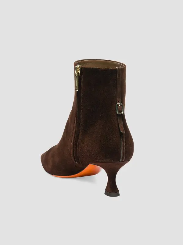Santoni Giulie 55mm Suede Booties
