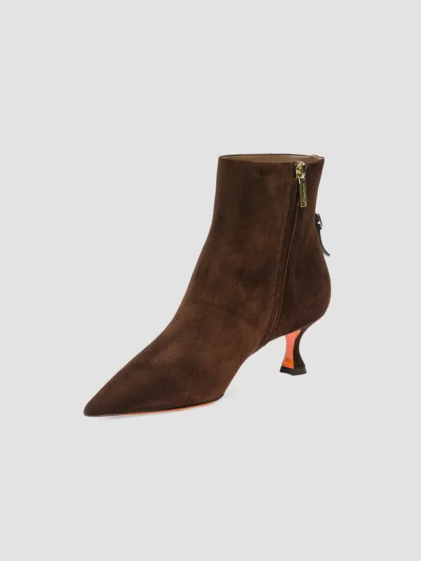 Santoni Giulie 55mm Suede Booties