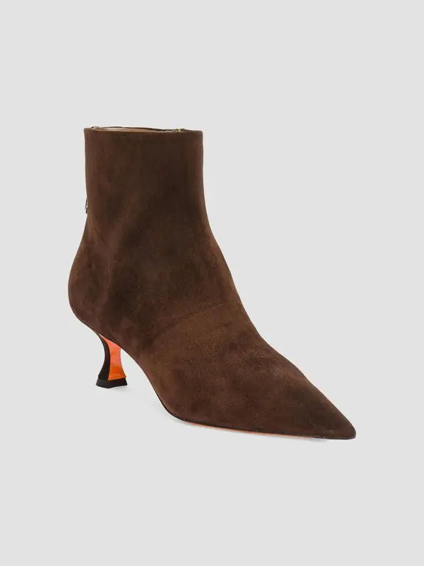 Santoni Giulie 55mm Suede Booties