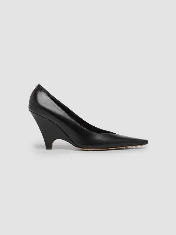 Bottega Veneta Scaletta 90mm Leather Wedge Pumps