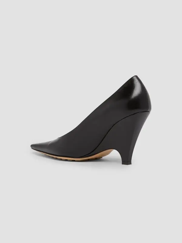 Bottega Veneta Scaletta 90mm Leather Wedge Pumps