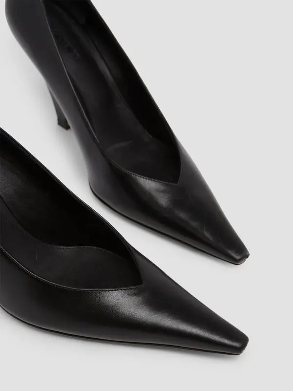 Bottega Veneta Scaletta 90mm Leather Wedge Pumps