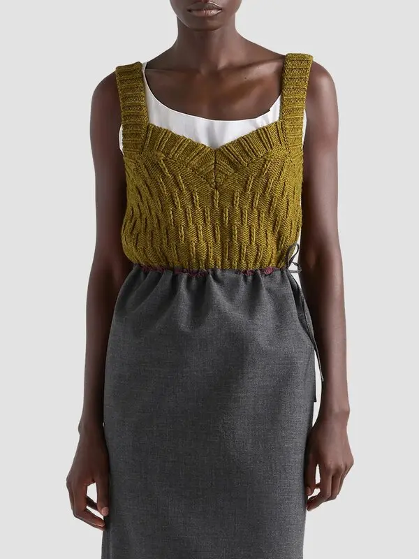 Prada Wool And Alpaca Top