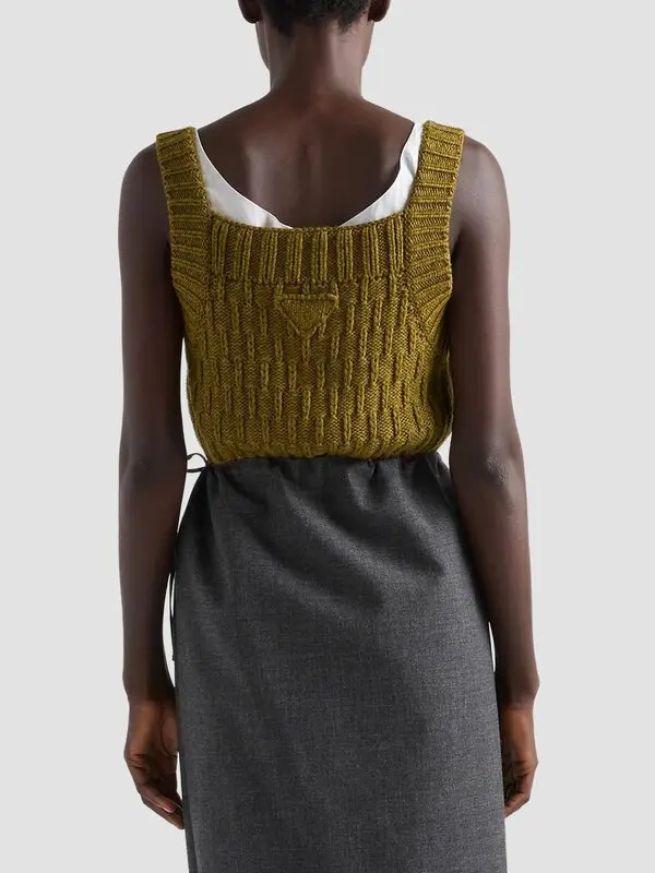 Prada Wool And Alpaca Top