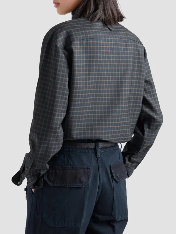 Prada Checked Wool Shirt