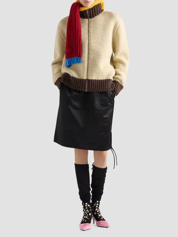 Prada Satin Skirt - Black